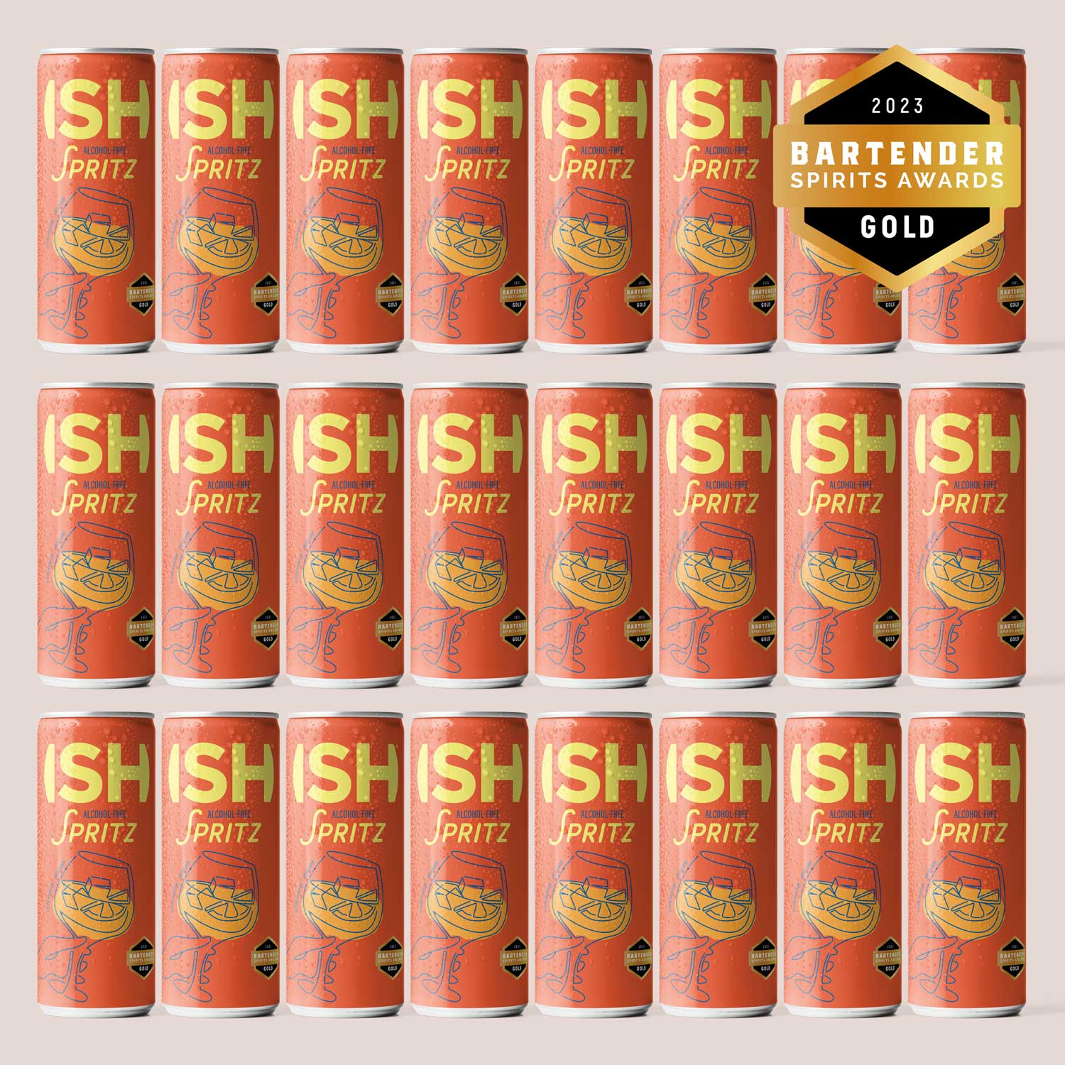 ISH Spirits, Alkoholfri Spritz, 24 x 250 ml – Bottle Hero